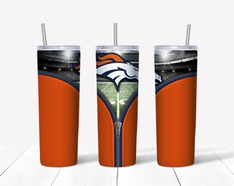 Denver Broncos Powdercoated Yeti Tumbler Free - Etsy