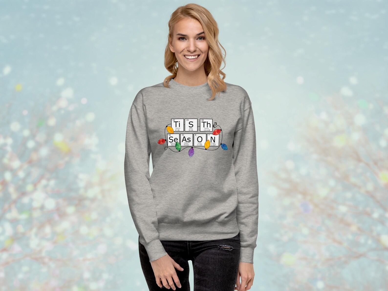 Christmas Chemistry Holiday Sweatshirt, Tis the Season Unisex Cotton ...