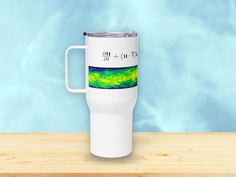 Navier-stokes Travel Mug, 40 Oz Fluid Mechanics Coffee Mug With Handle ...