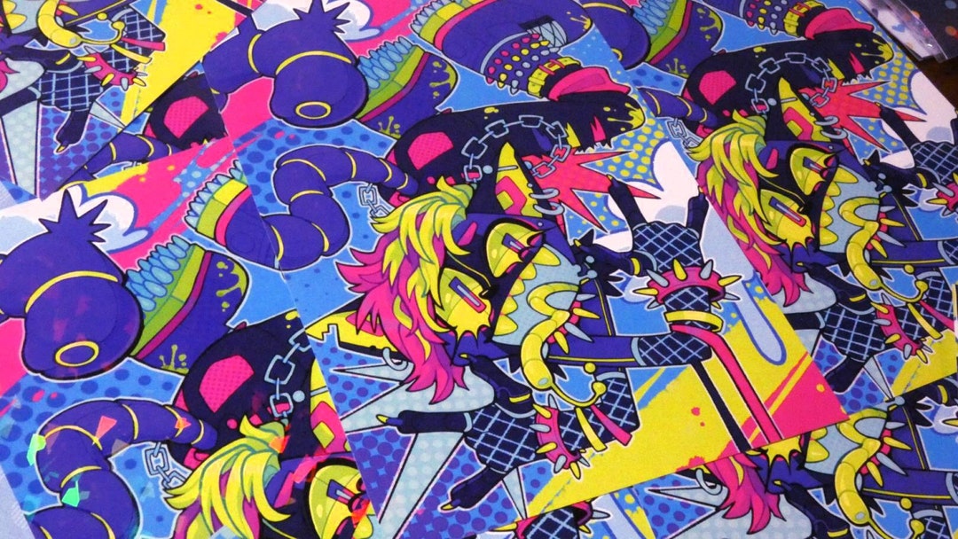 Xx_junk0p0s1ng_xx Holographic Art Print // 8.5x5.5in - Etsy