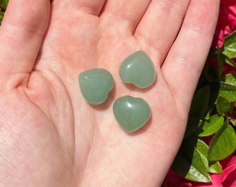 Green Aventurine Mini Heart - Etsy