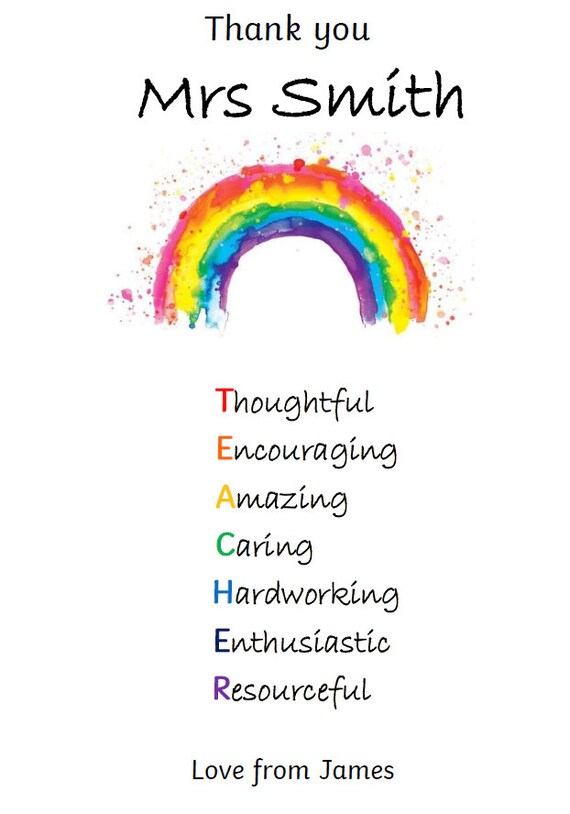 End Of Year Poem For Teacher