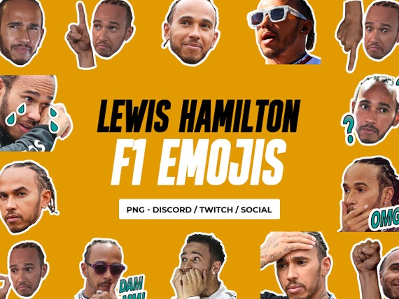 Lewis Hamilton F1 Emojis - Etsy