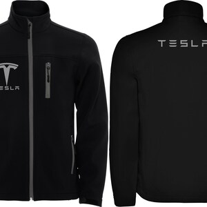 Tesla Motors Black / Dark Blue Softshell Veste Jacket Blouson - Etsy