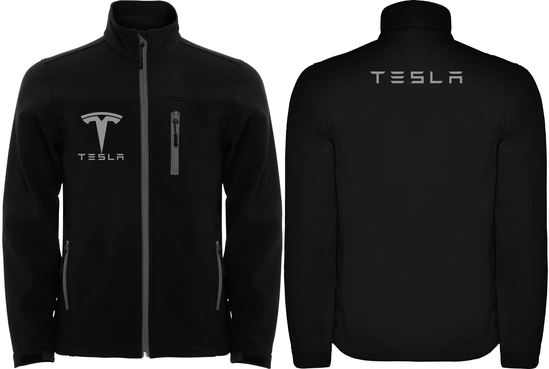 Tesla Motors Black / Dark Blue Softshell Veste Jacket Blouson - Etsy