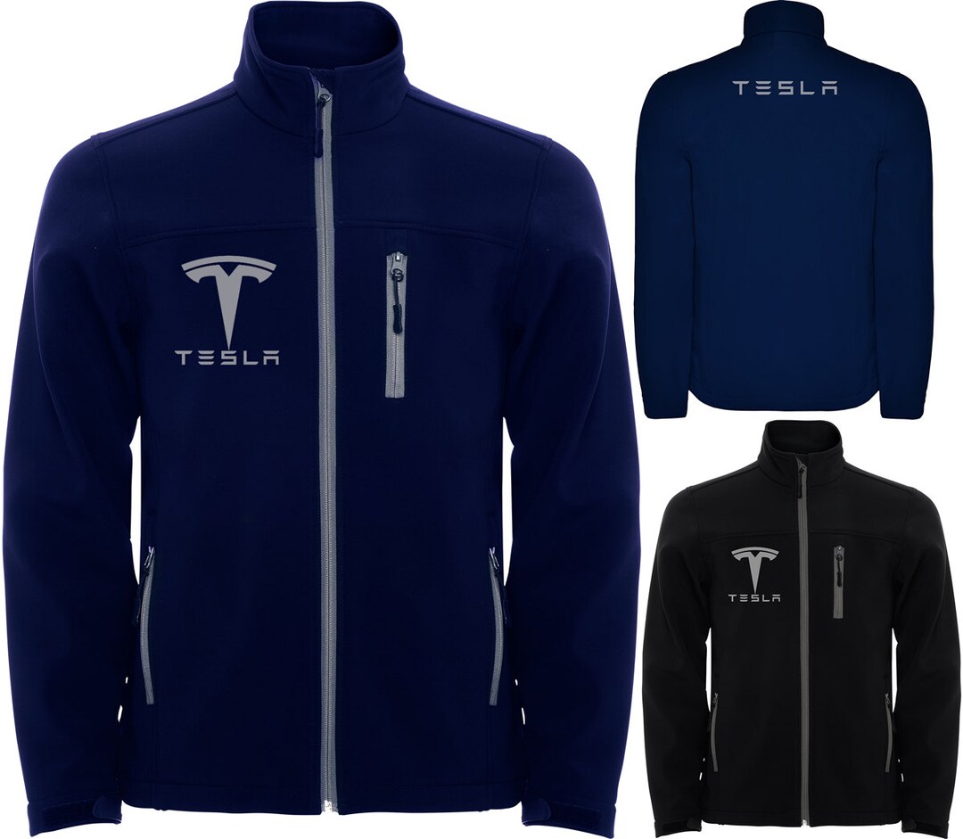 Tesla Motors Black / Dark Blue Softshell Veste Jacket Blouson - Etsy