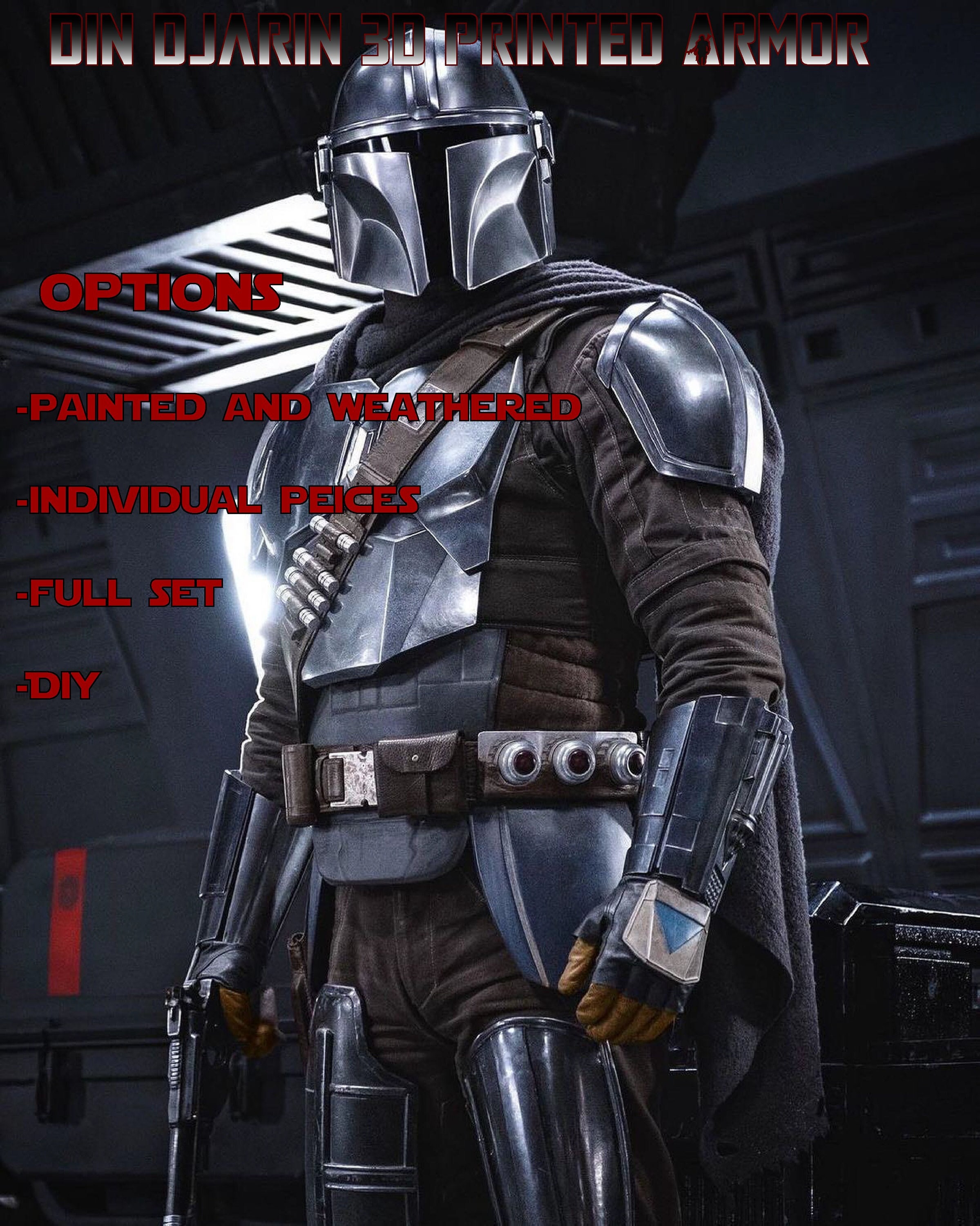Din Djarin 3D Printed Armor-full Set-multiple Sizes - Etsy
