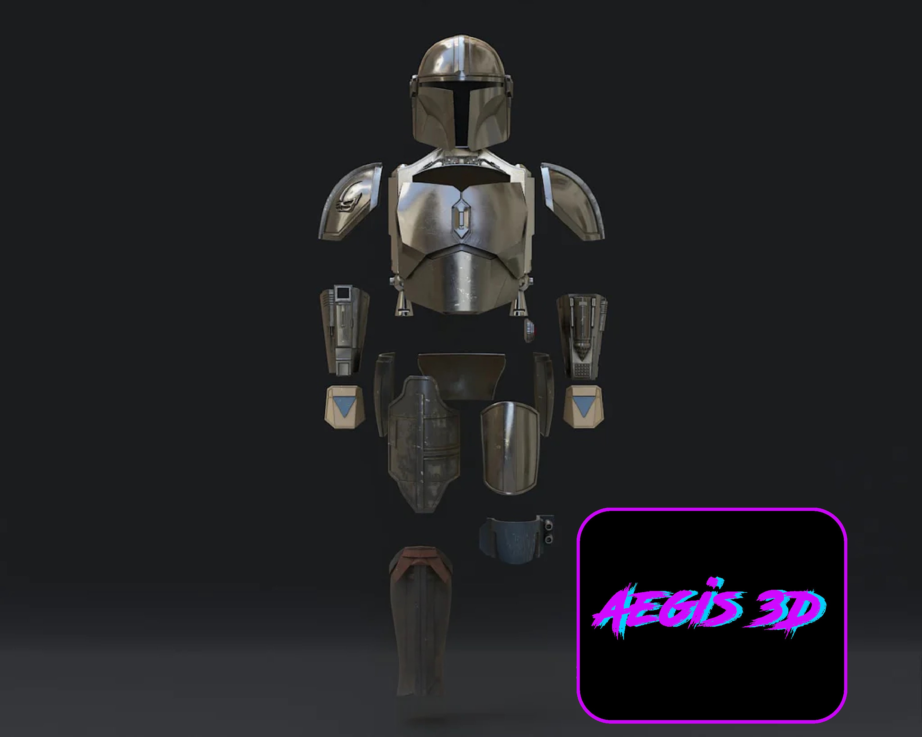 Din Djarin 3D Printed Armor-full Set-multiple Sizes - Etsy