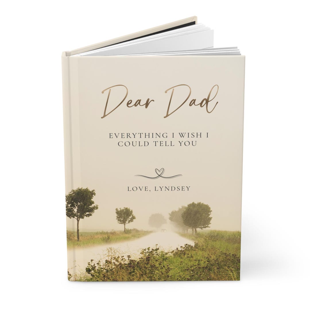 Personalized Dear Dad Hardcover Journal | Memorial Keepsake - Etsy