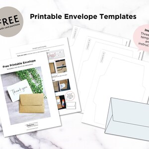 Printable Happy Birthday Card With Free Printable Envelope Templates ...