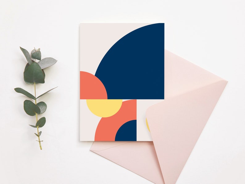 Printable Geometric Blank Card With Free Printable Envelope Templates ...