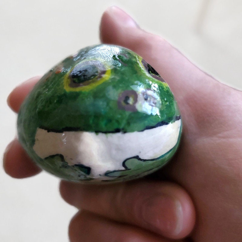 Toad Painted Rock - Etsy