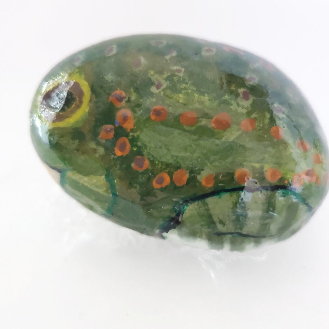 Toad Painted Rock - Etsy