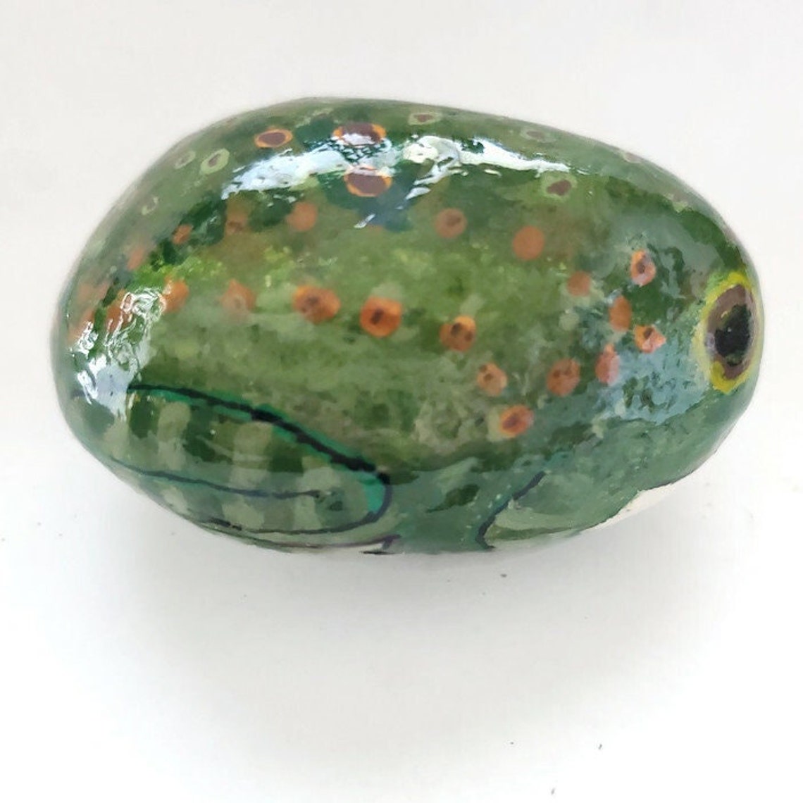 Toad Painted Rock - Etsy