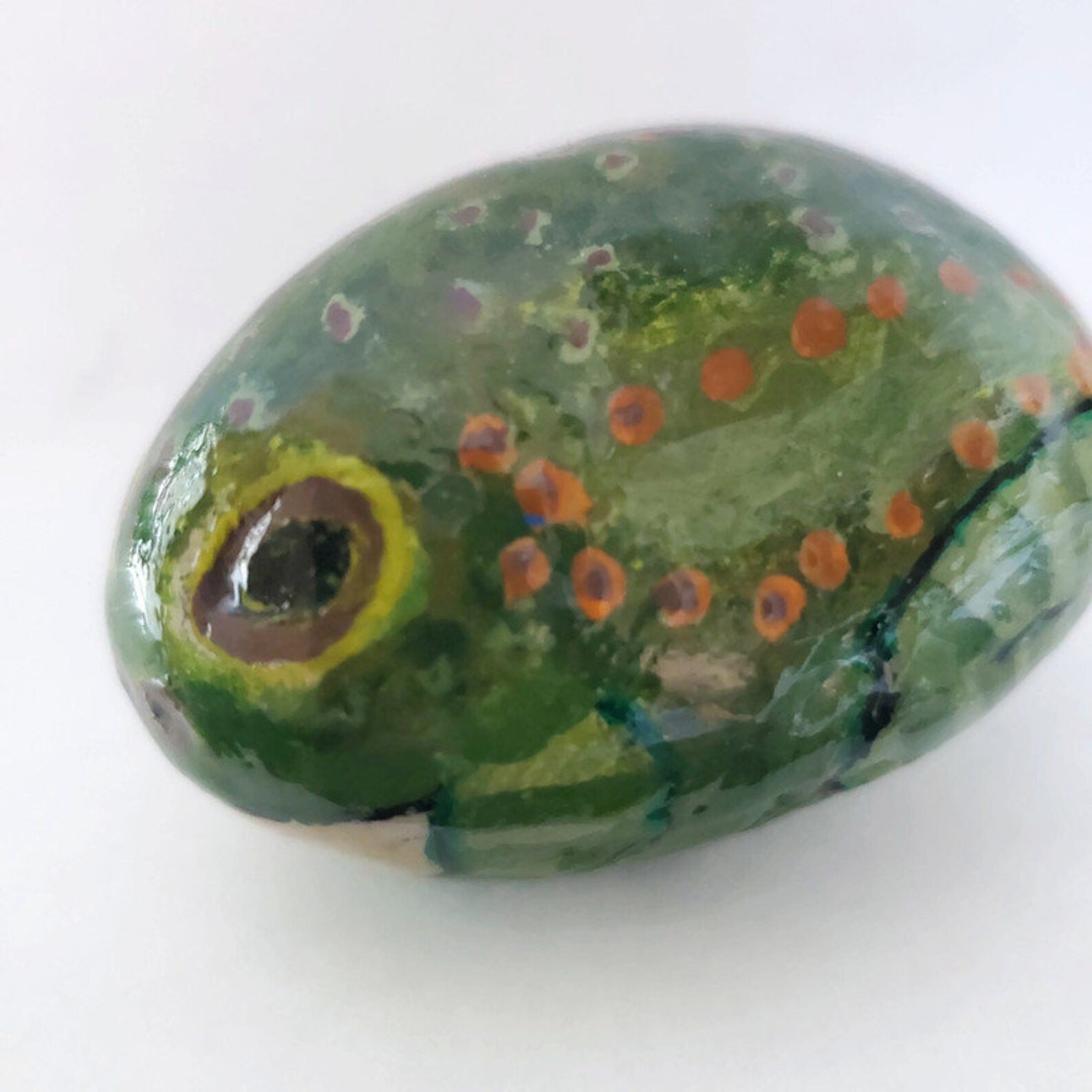 Toad Painted Rock - Etsy