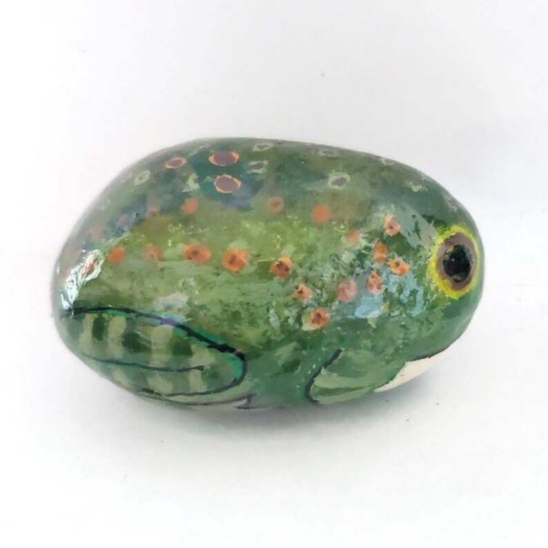 Toad Painted Rock - Etsy