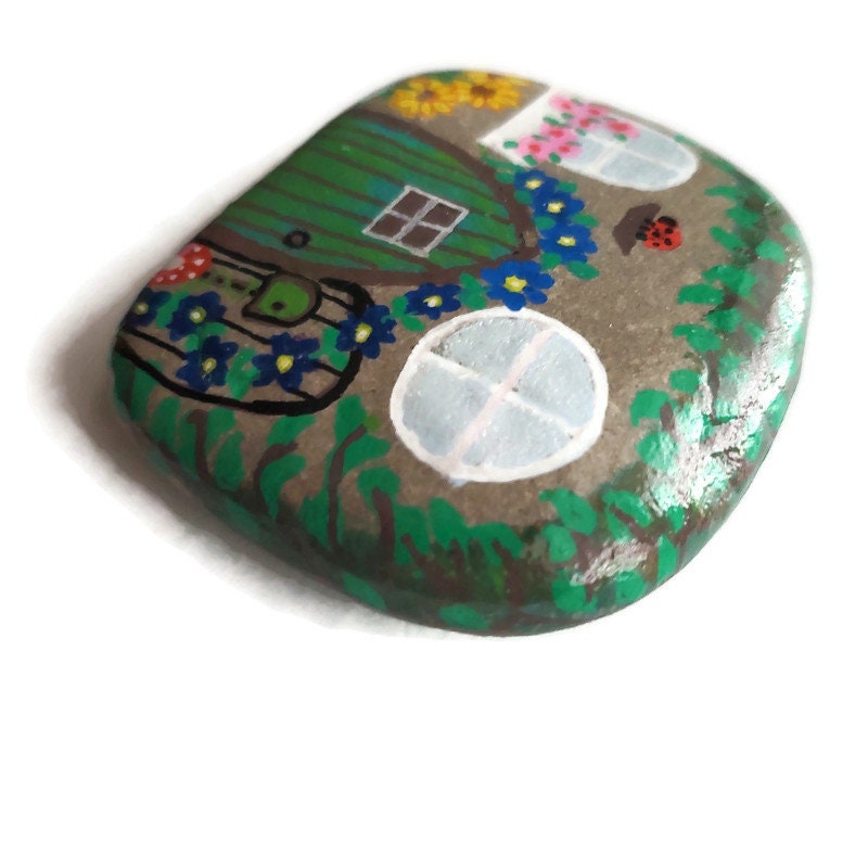 Fairy House Painted Stone - Etsy