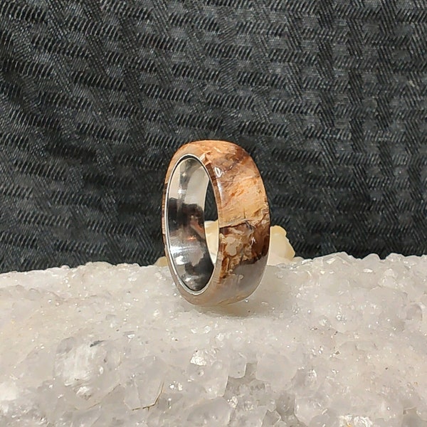 Petrified Wood Ring - Etsy