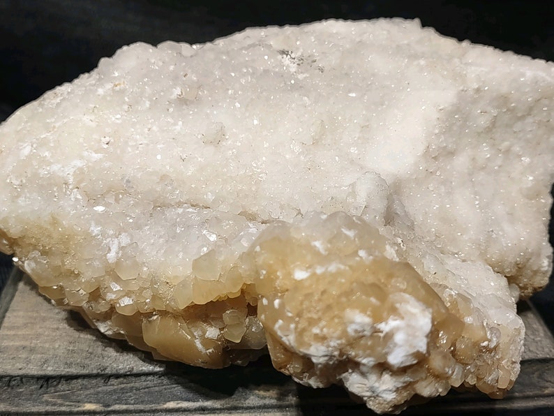 Calcite Crystal Specimen, Elko Nevada, Mounted on Wood Base - Etsy