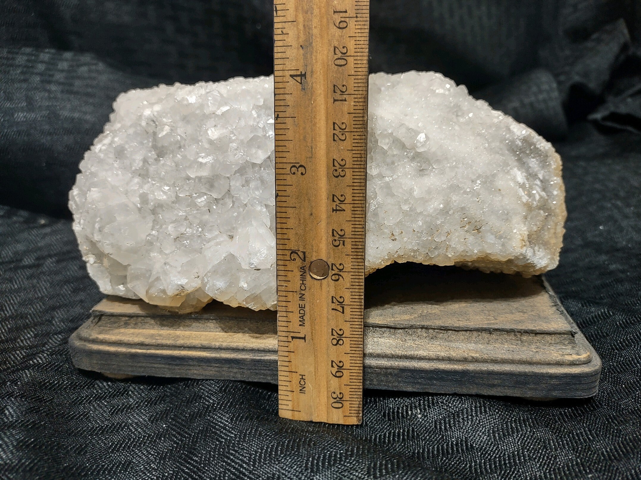 Calcite Crystal Specimen, Elko Nevada, Mounted on Wood Base - Etsy