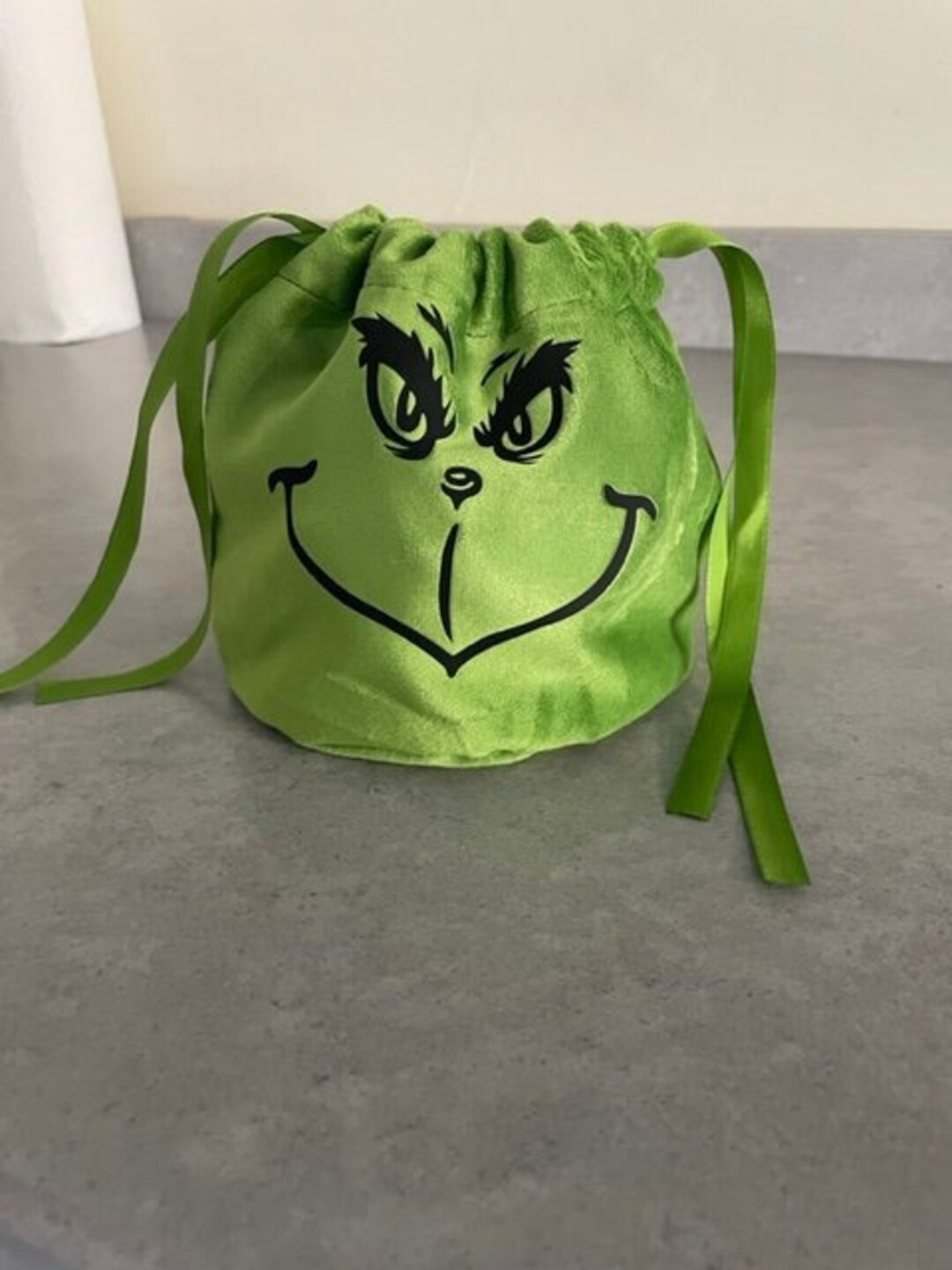 Grinch Treat Bag Grinch Bag Grinch Sack Christmas Sack Christmas Grinch ...