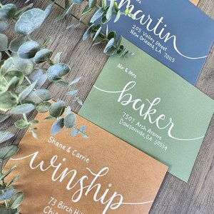 Handwritten Calligraphy, Custom Addressed Envelopes - Etsy