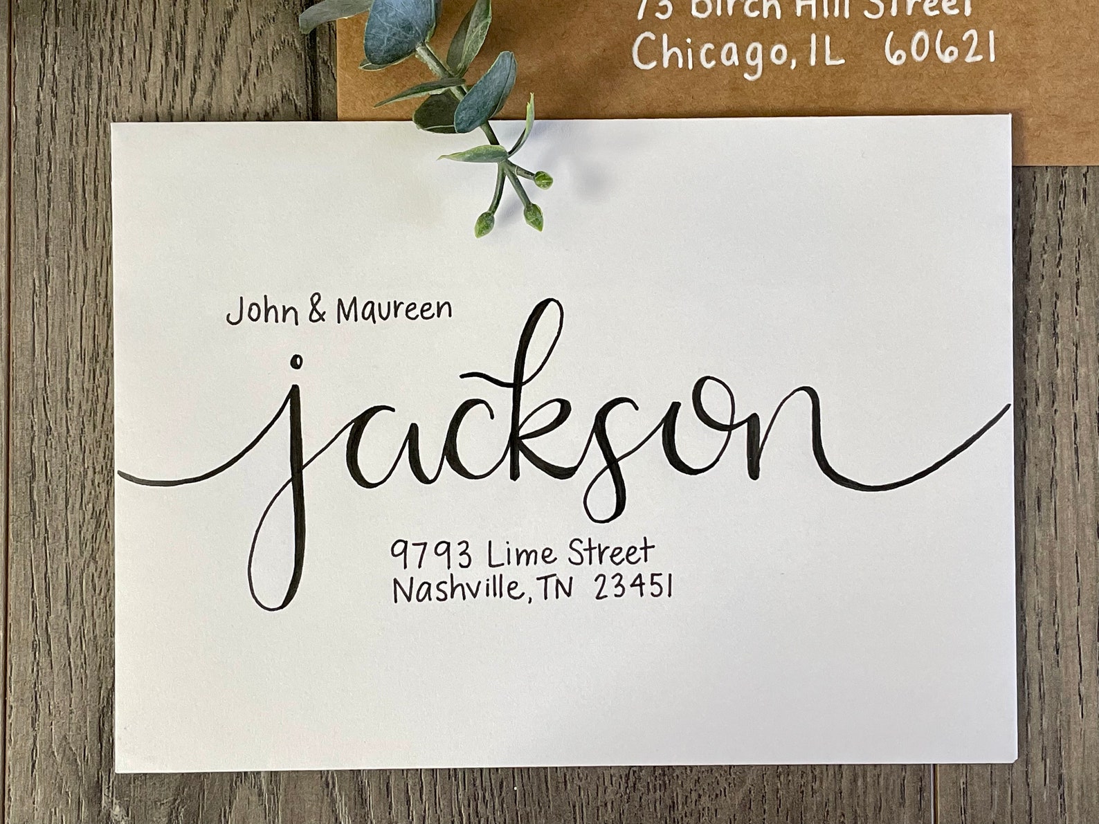 Handwritten Calligraphy, Custom Addressed Envelopes - Etsy