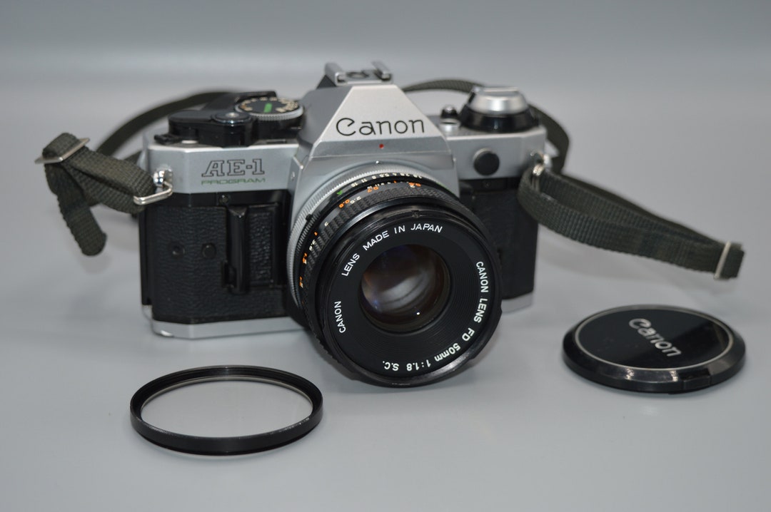 Canon AE1 Program SLR Film Camera Fully Service With 1:1.8 - Etsy