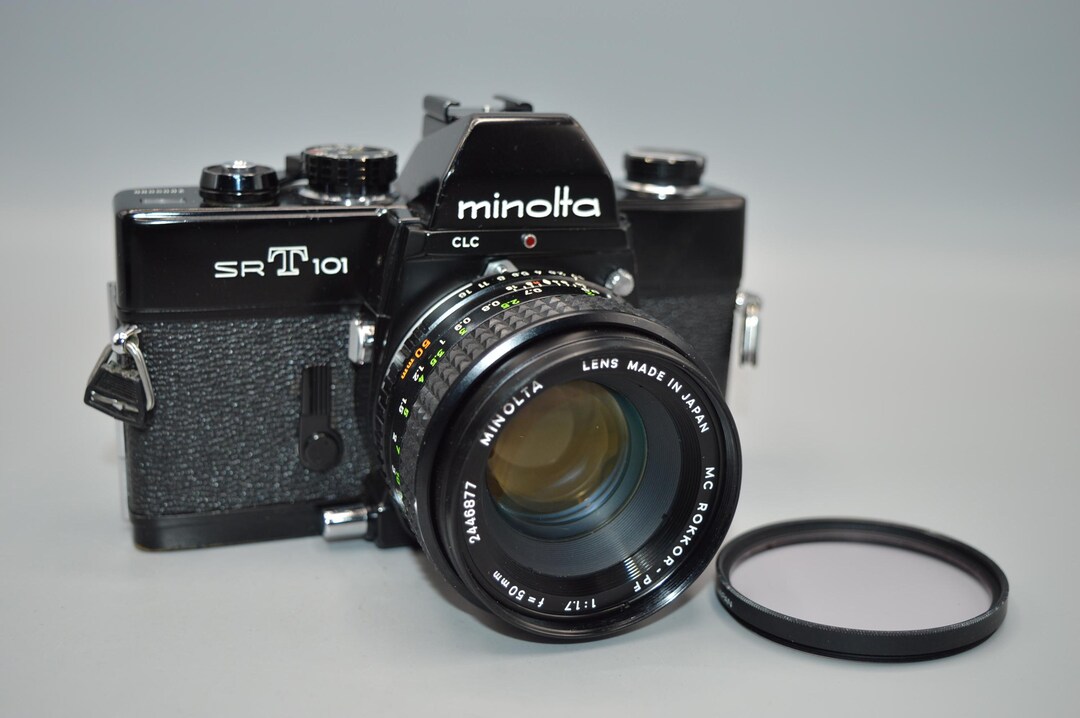 Minolta SRT 101 SLR 35mm Film Camera With 1.4 50mm Lens Black 2069600 ...