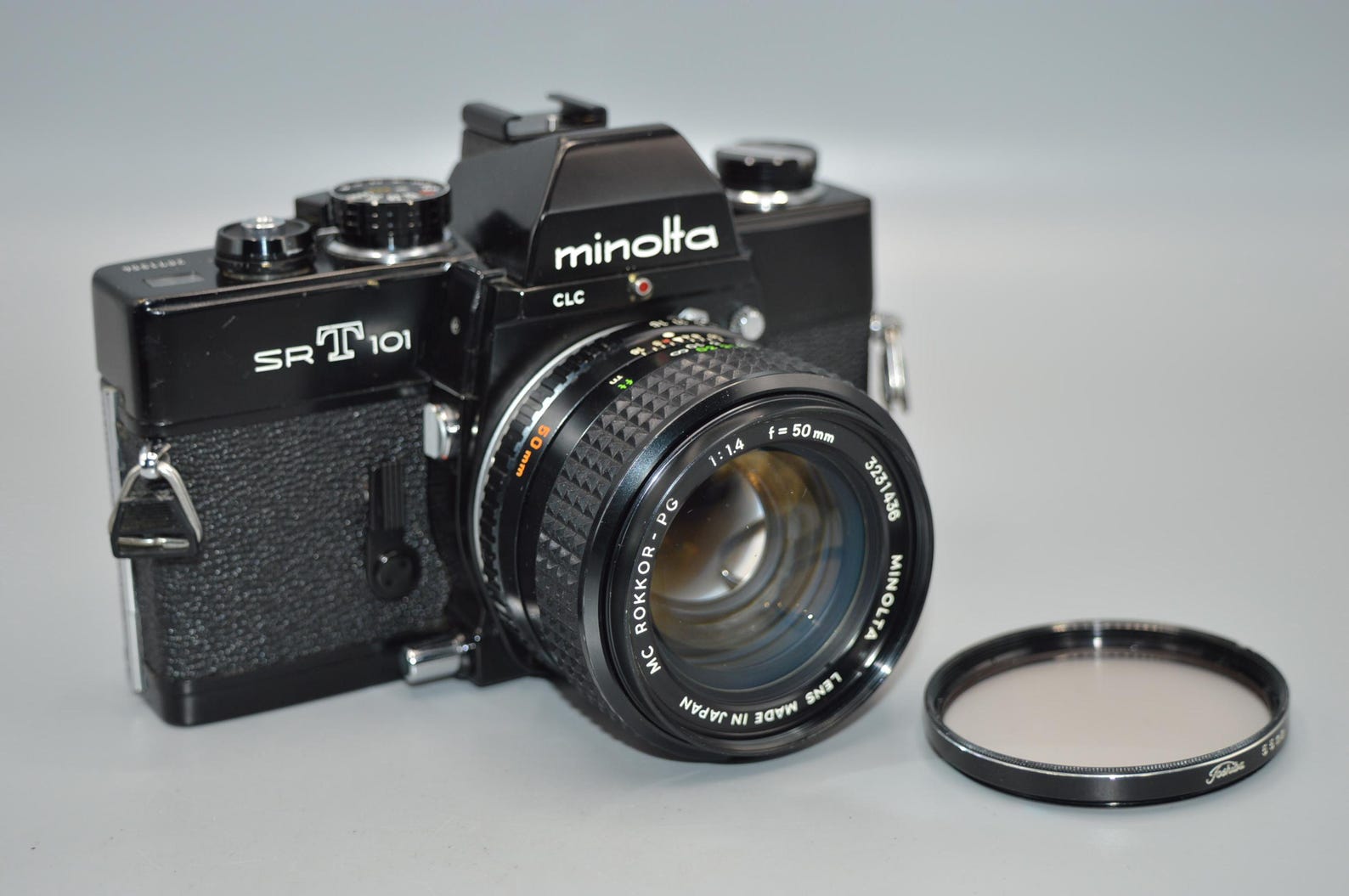 Minolta SRT 101 SLR 35mm Film Camera With 1.4 50mm Lens Black 2071354 ...