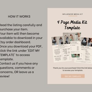 Influencer Media Kit Package | Media Kit Sheet | Rate Sheet | Packages ...
