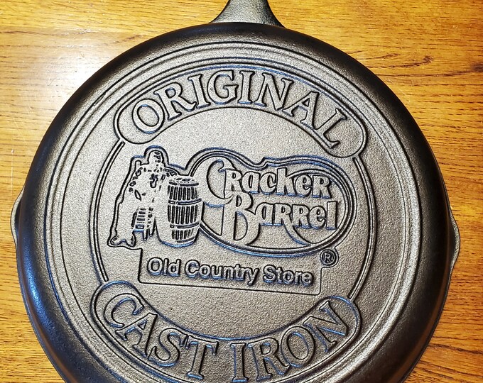 Lodge Cracker Barrel Cast Iron Skillet - Etsy Lodge Cracker Barrel Cast Iron Skillet - Etsy