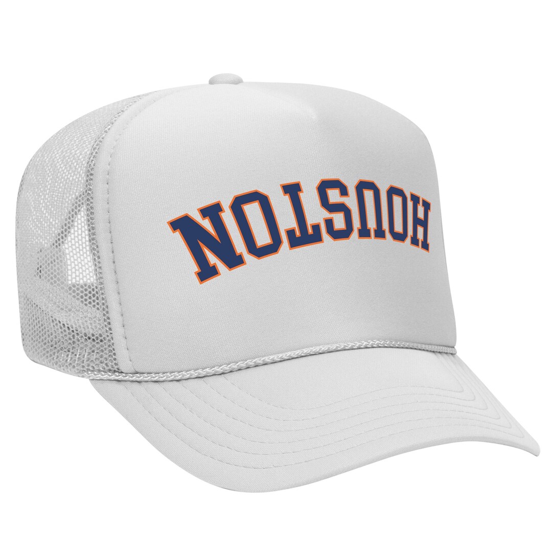 Upside Down Houston Trucker Hat, Mens and Womens Trucker Hat - Etsy