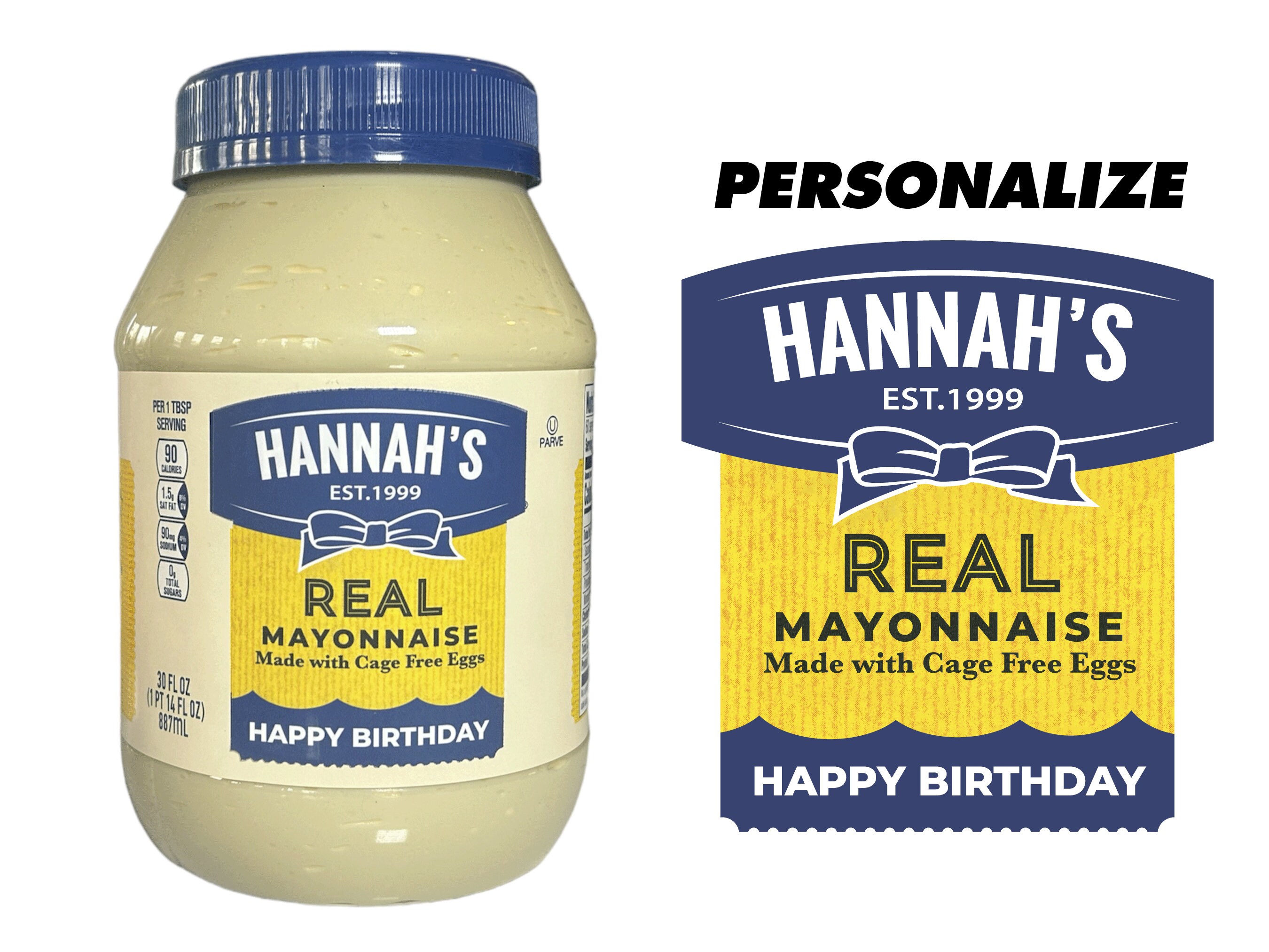 Custom Mayo Label, Mayo Gift, Mayonnaise Gift, Mayo Lover, Funny Mayo ...