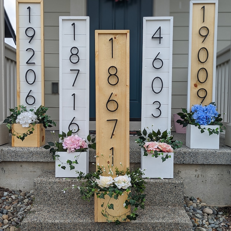 Planter House Numbers - Etsy