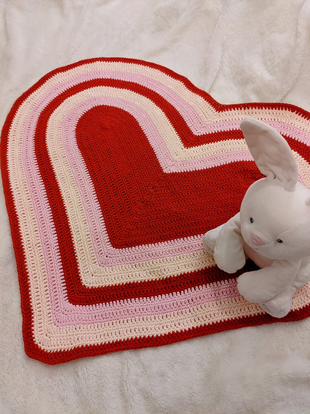 100% Cotton Heart Blanket, Personalized Blanket - Etsy
