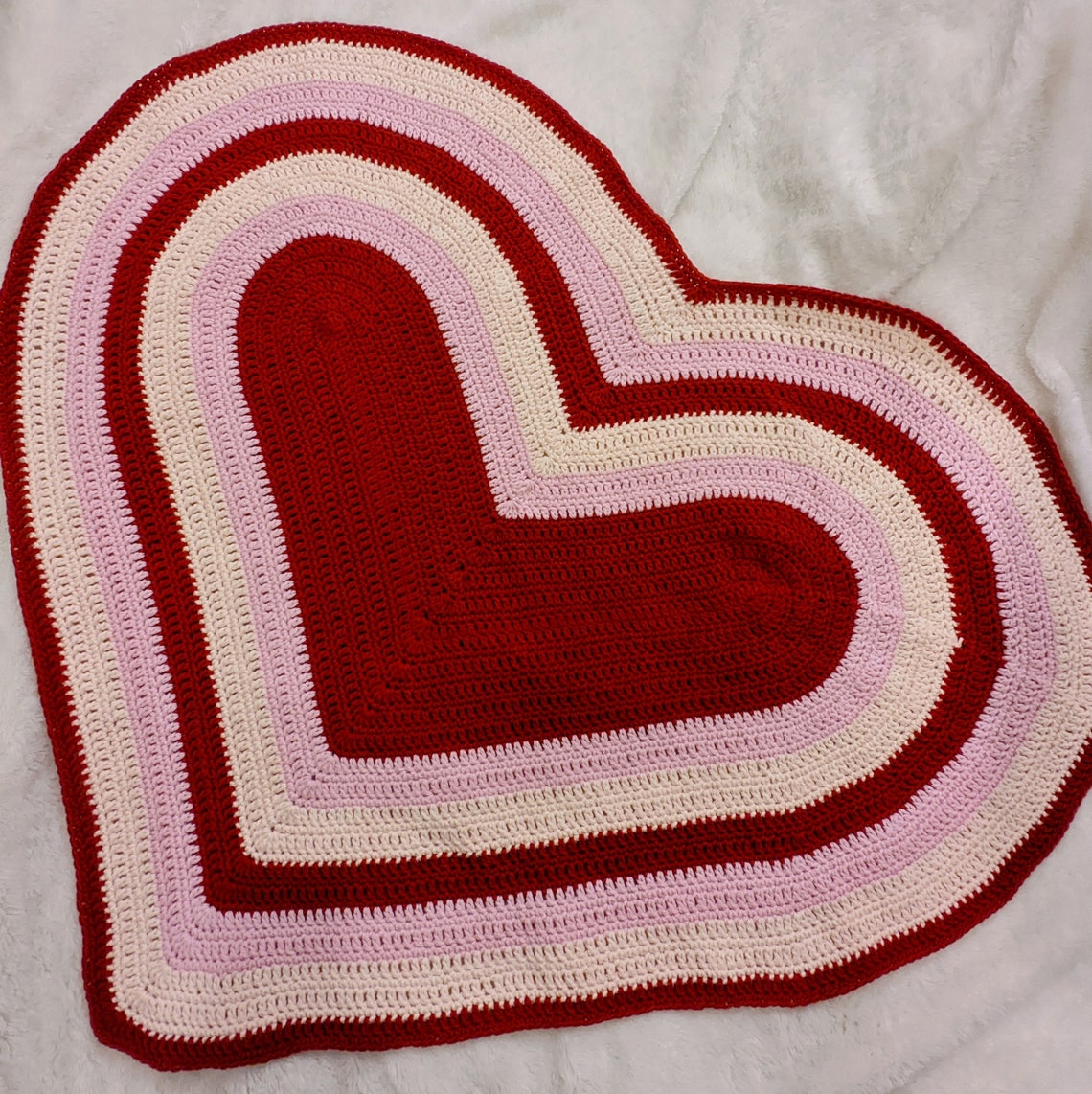 100% Cotton Heart Blanket, Personalized Blanket - Etsy