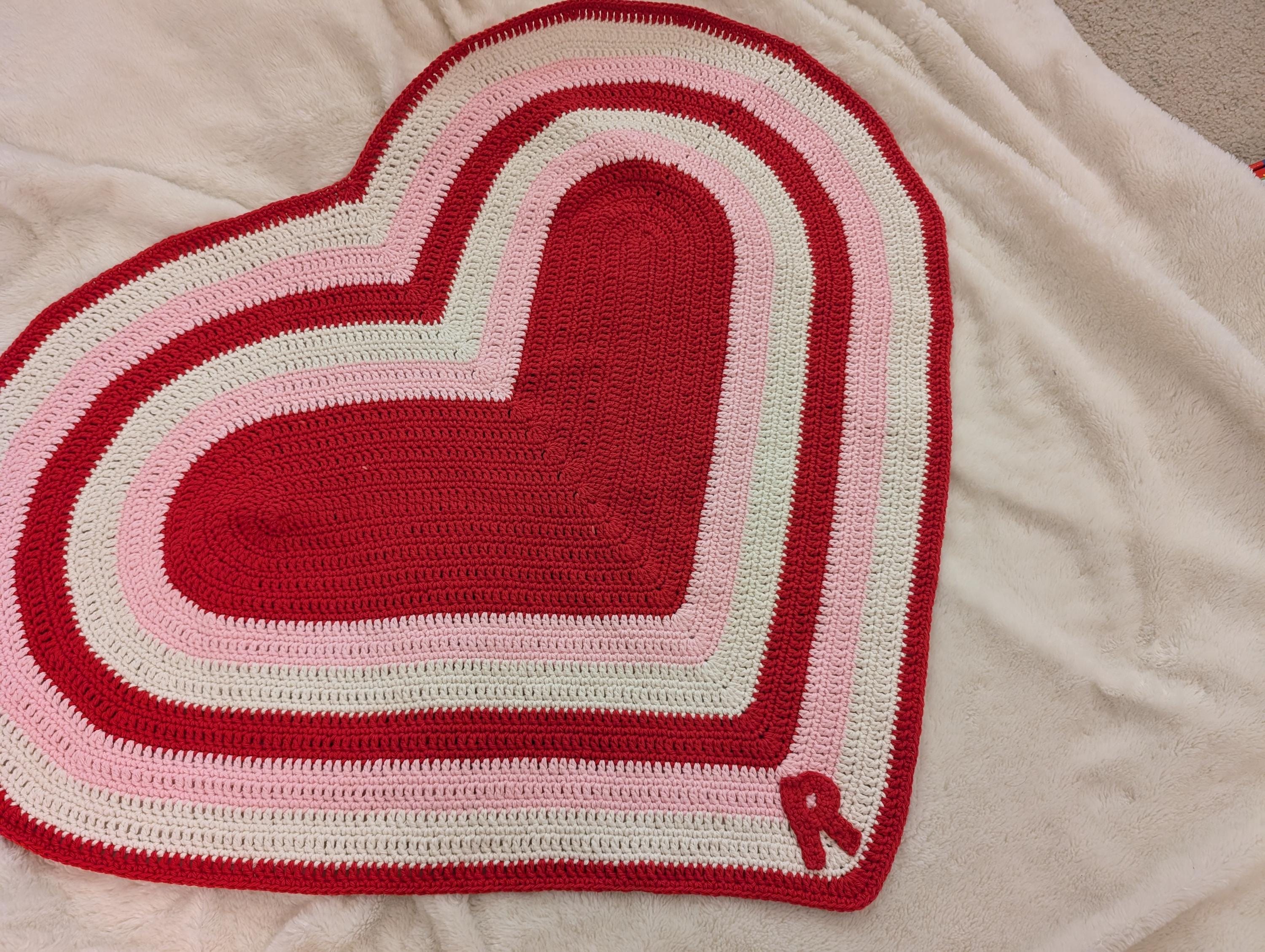 100% Cotton Heart Blanket, Personalized Blanket - Etsy