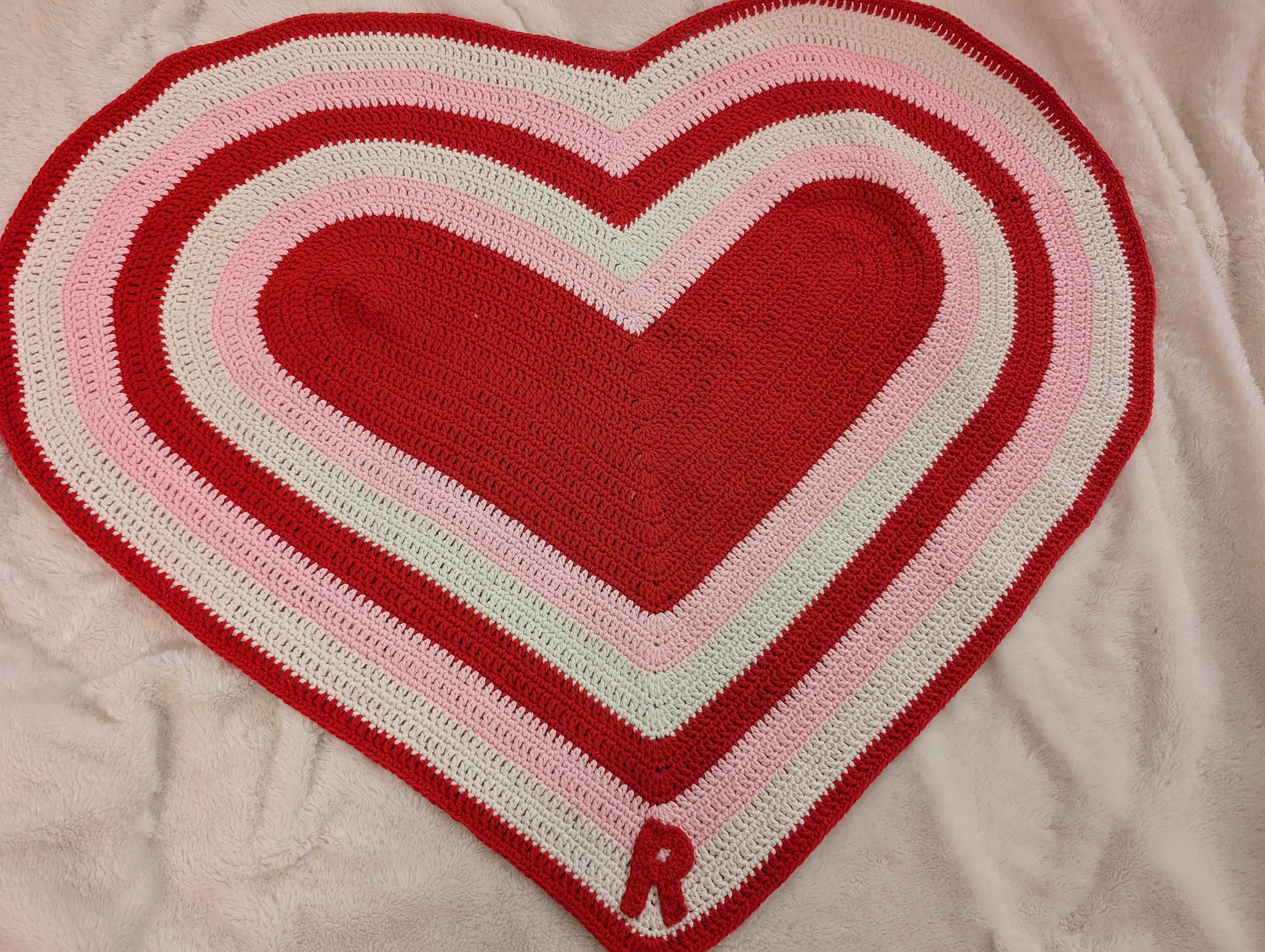 100% Cotton Heart Blanket, Personalized Blanket - Etsy