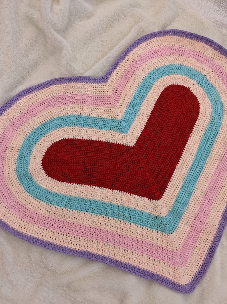 100% Cotton Heart Blanket, Personalized Blanket - Etsy