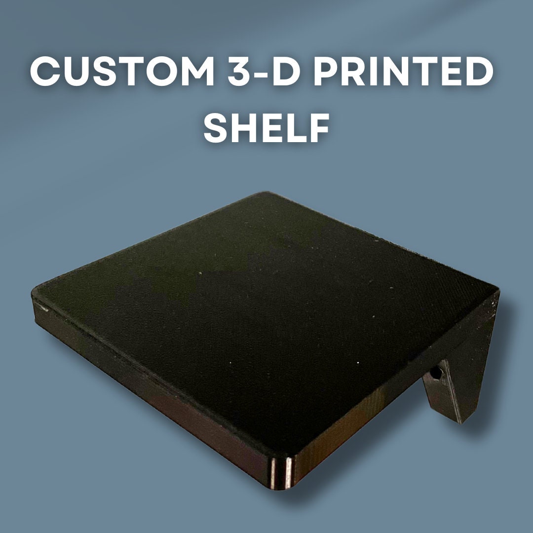 Wall Mounted 3D Printed Shelf, Modern Floating Display, Minimalist Home ...