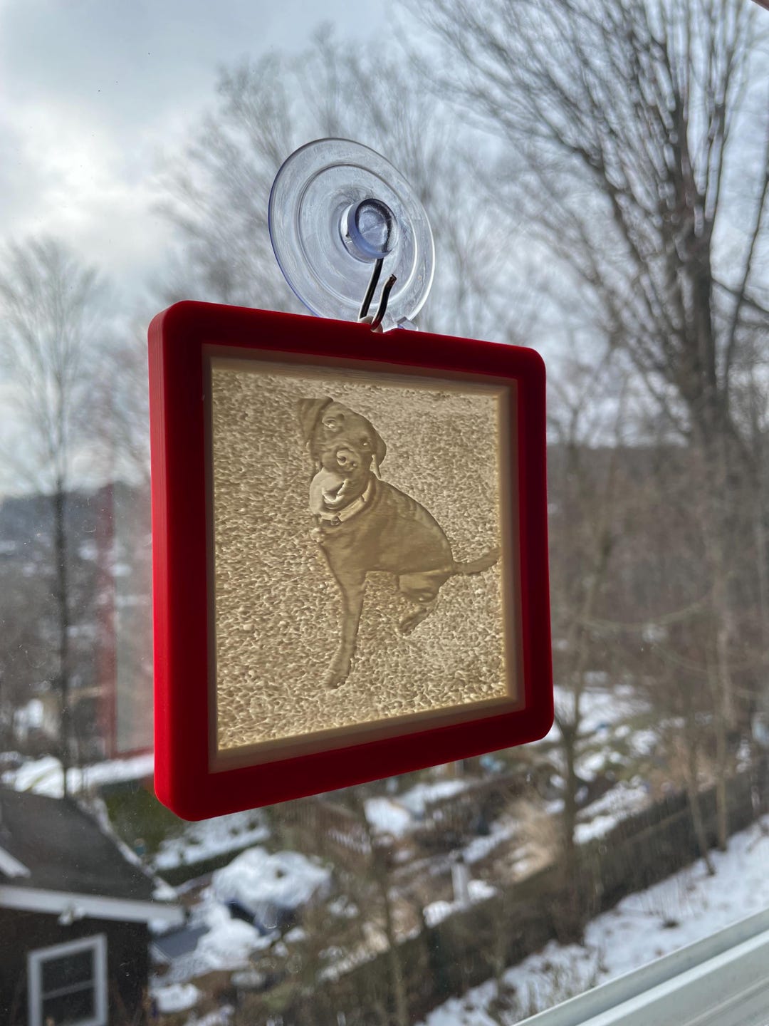 Custom Photo Lithophane Sun Catcher – Personalized Window Keepsake - Etsy
