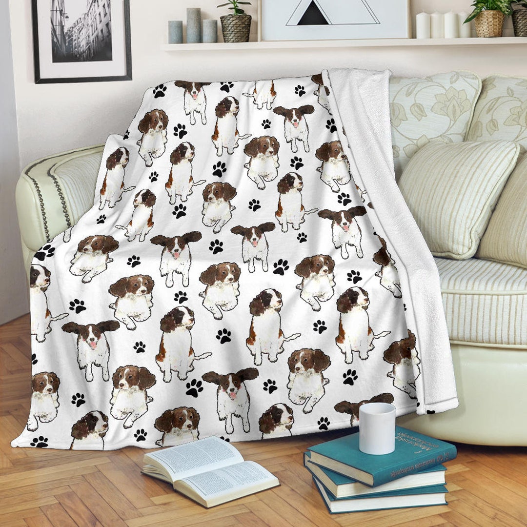 English Springer Spaniel Paw Blanket - Etsy