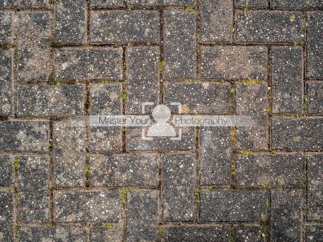Photograph of Weathered Block Paving. for Use as a Photoshop Overlay or ...