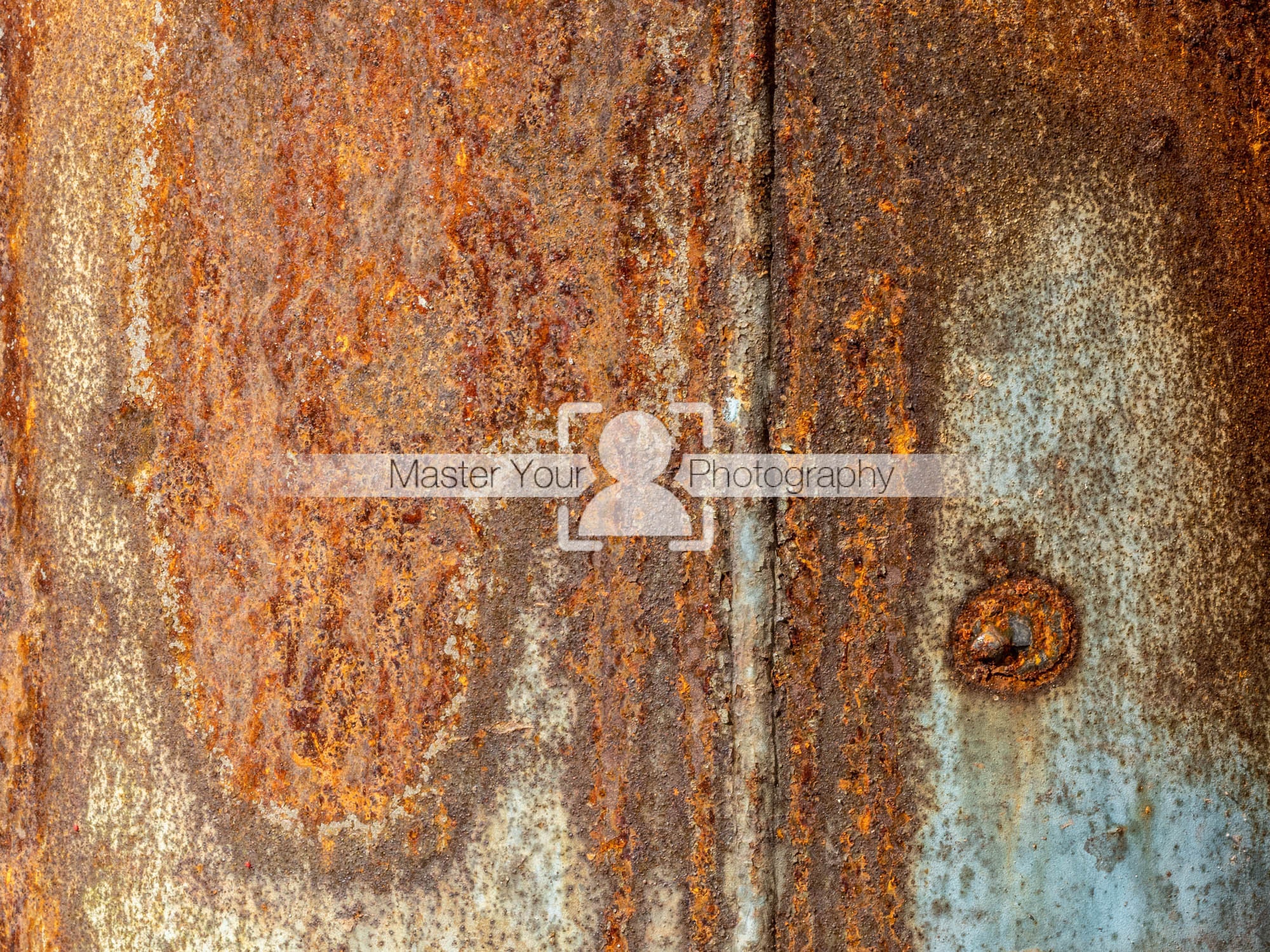 Photograph of a Rusted Steel Panel. for Use as a Photoshop Overlay or ...