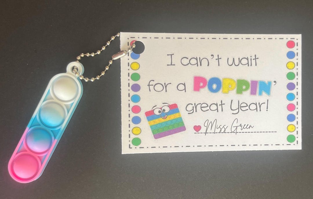 Back-to-school Pop-it Keychain Gift for Students - Etsy