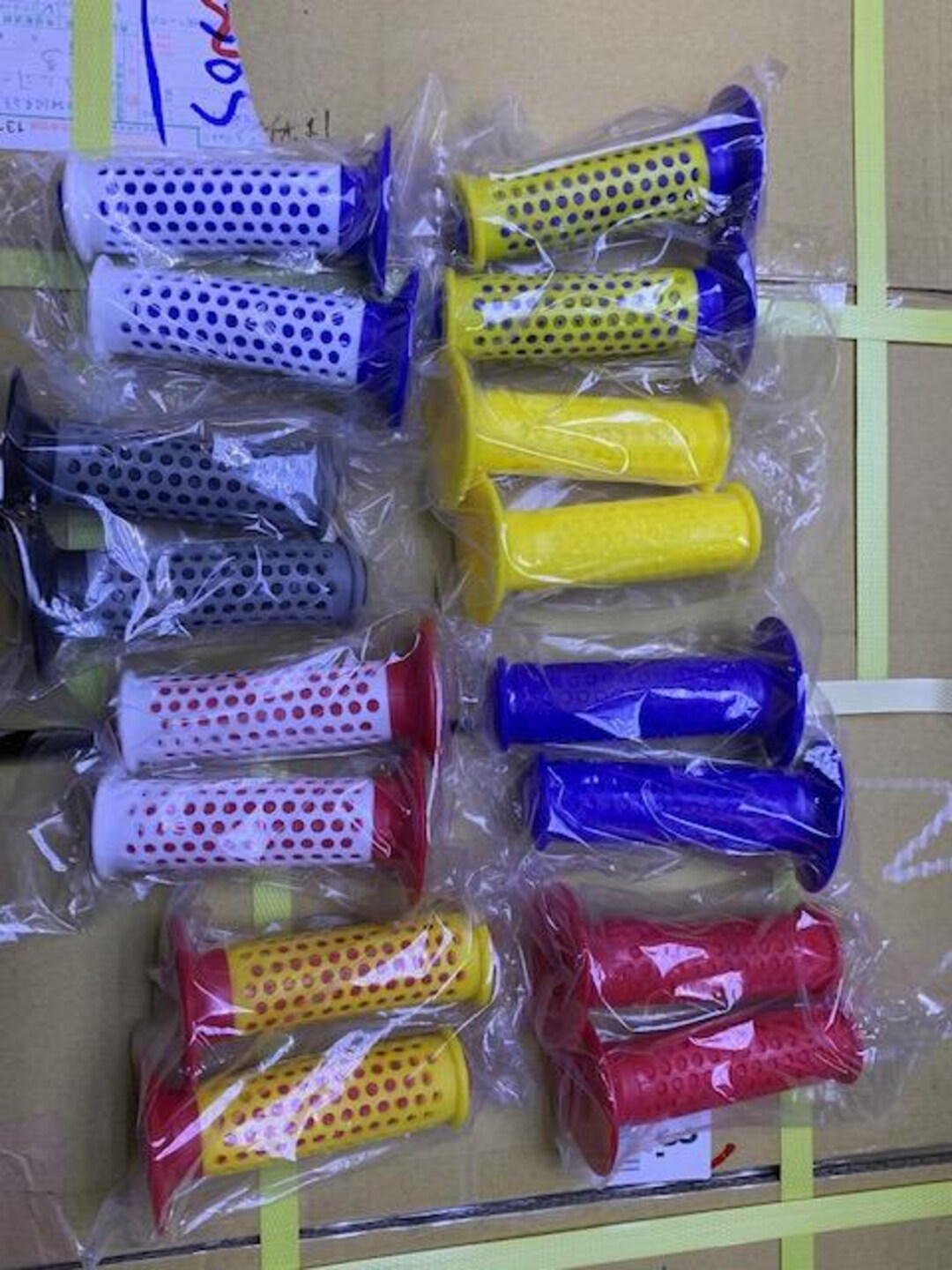 OLD SCHOOL Bmx Bicycle Grips Oakley F1 Design. Cobra Brand 3 Pair One ...
