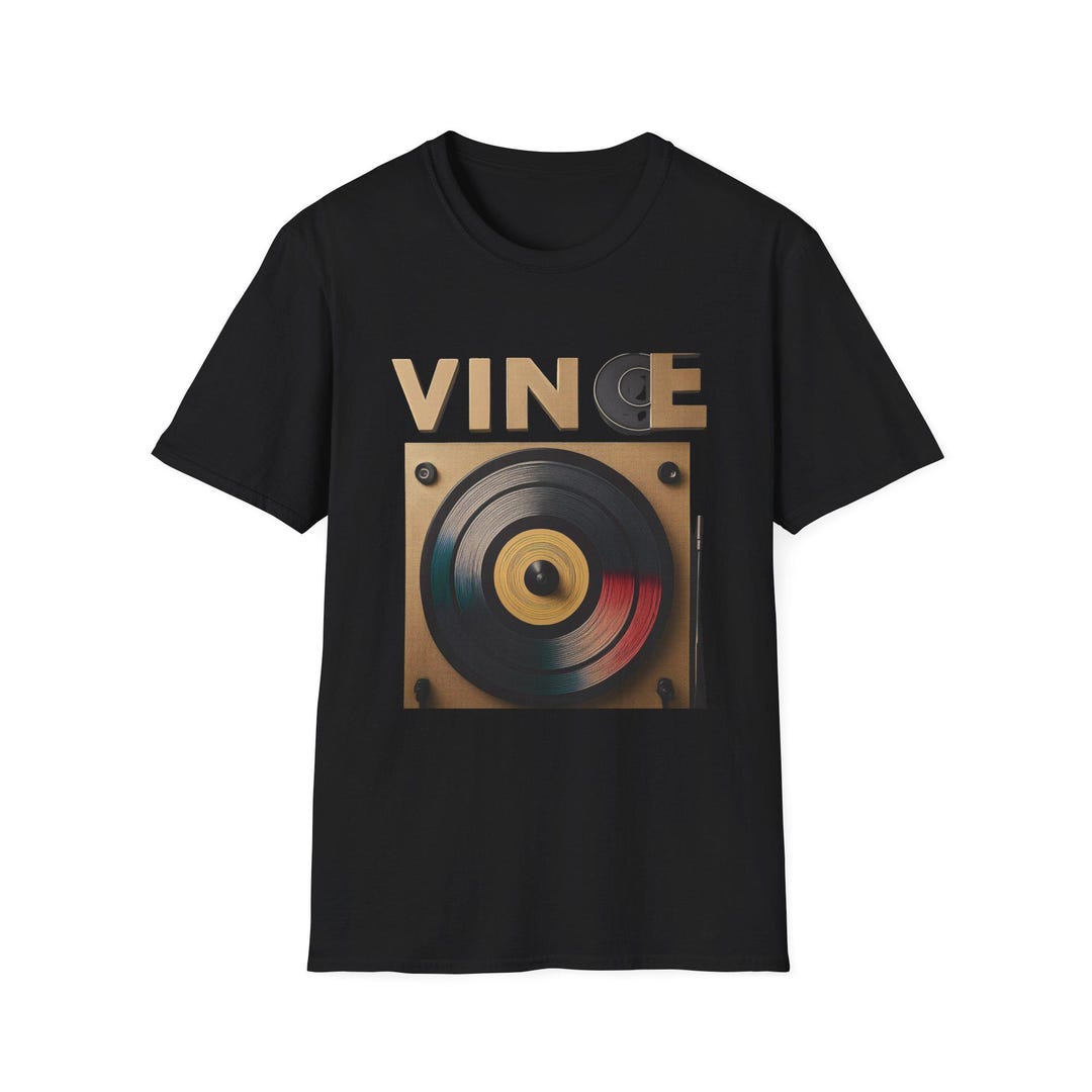 Retro Vinyl Record Unisex T-shirt | Music Lover Gift, Vintage Style Tee ...