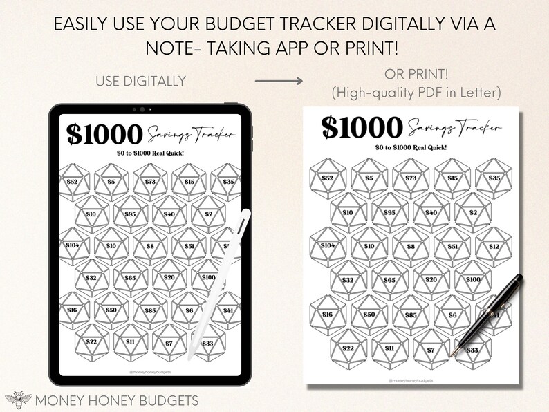 1,000 Money Savings Challenge | Cash Envelope Stuffing 1,000 Tracker ...