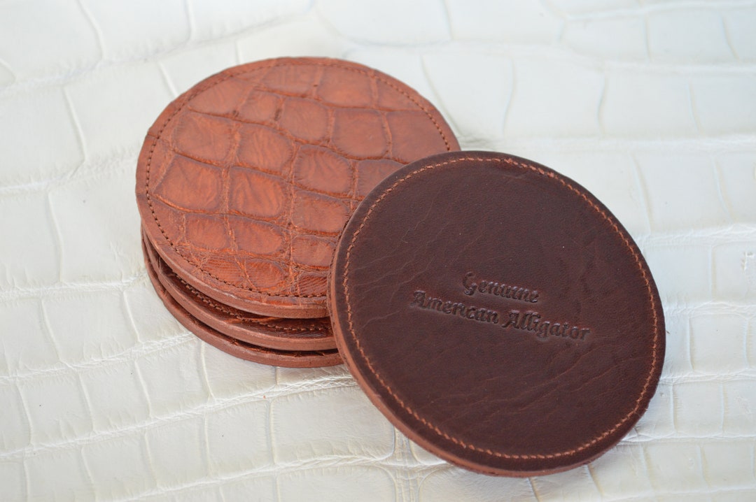 Genuine Wild Caught Alligator Leather Coasters Sold Individually or as ...